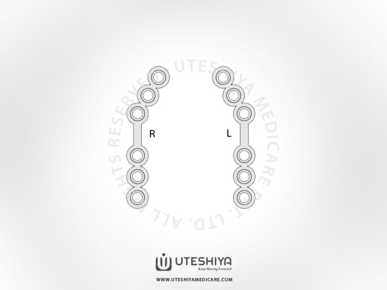 Mini Angular Plate 150′ Left & Right CMF | Uteshiya Medicare